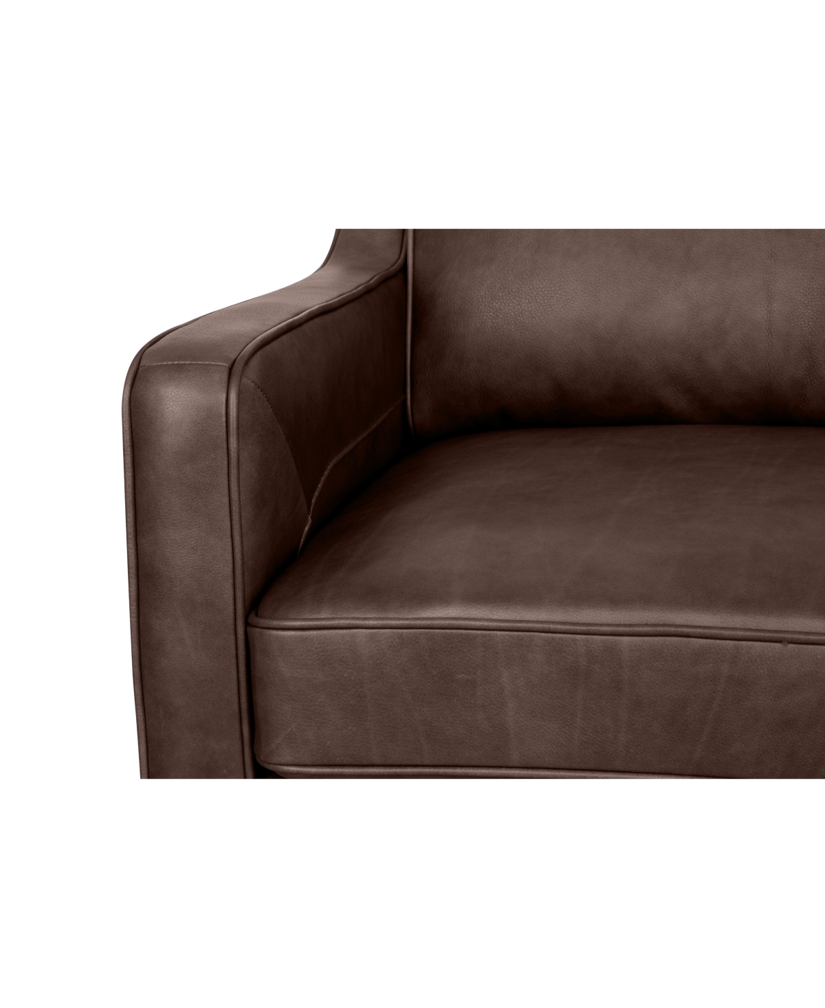 Rutherford Home Bari 36" Leather Swivel Chair In Iron | ModeSens