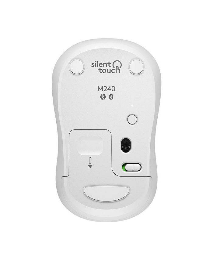 Logitech M240 Silent Cordless Long Range Bluetooth Mouse (Off-White ...