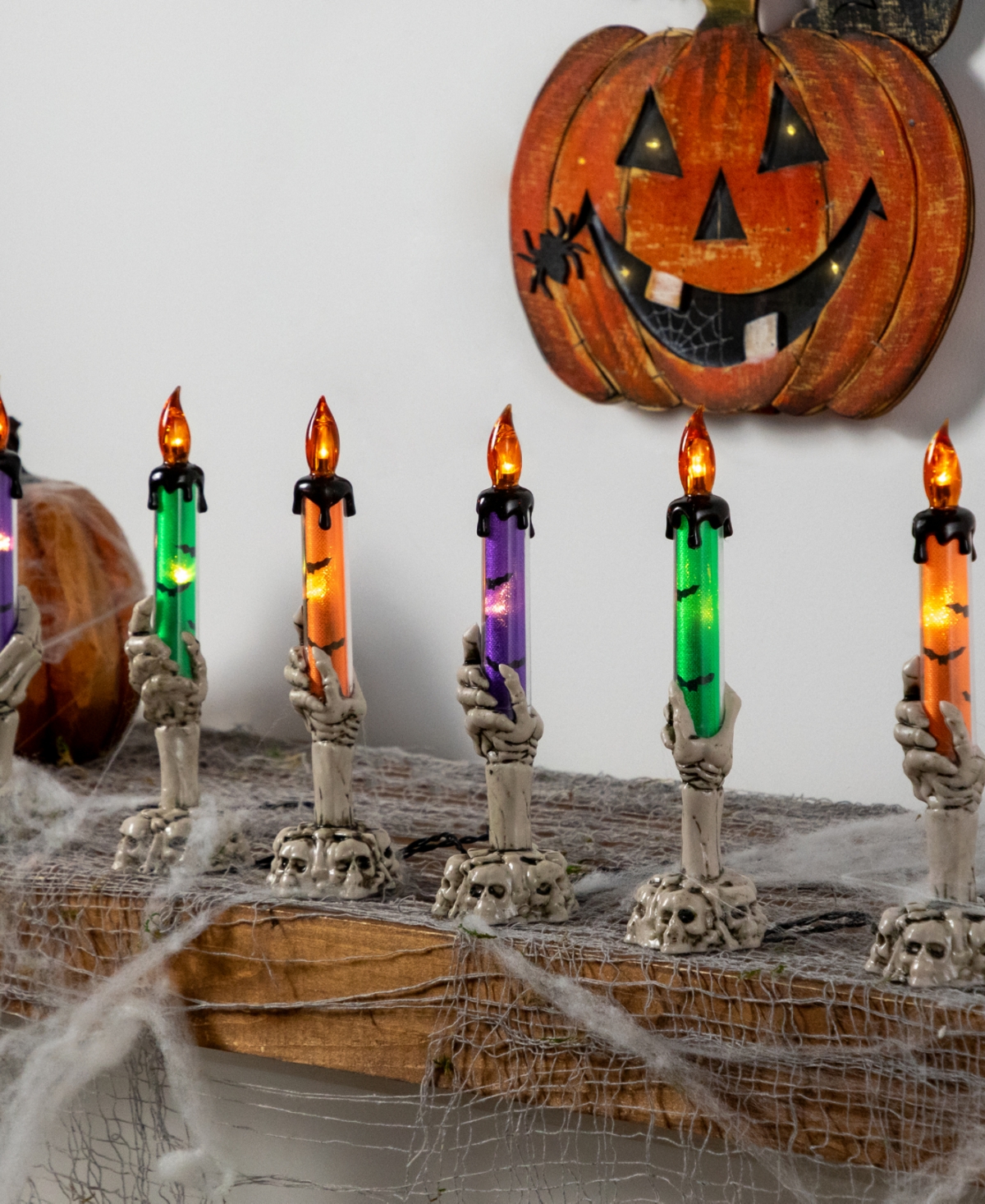 Click here for Northlight Led Lighted Skeleton Candle Halloween D... prices