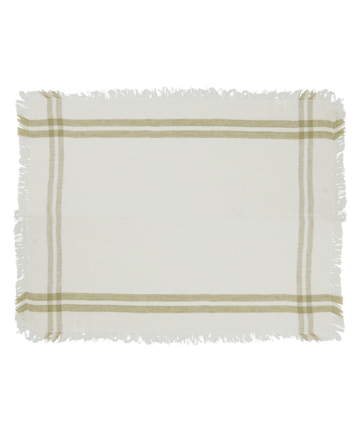 Click here for Saro Lifestyle Trendy Fringed Stripe Placemat Set... prices