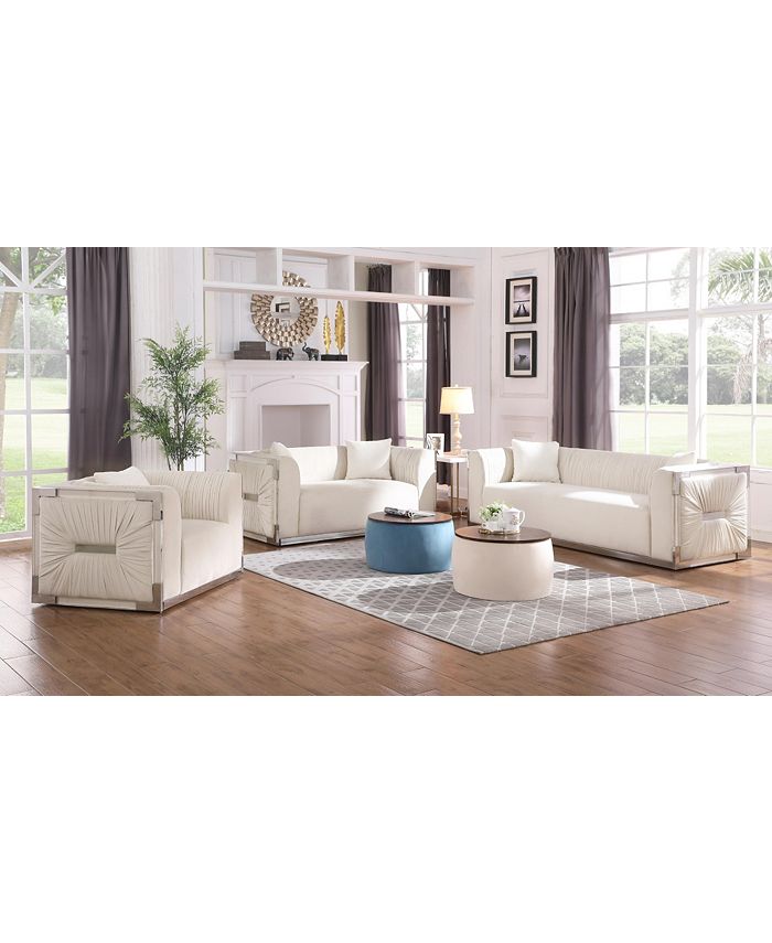 Simplie Fun Round Ottoman Set with Storage & Coffee Table - 2 in 1 ...