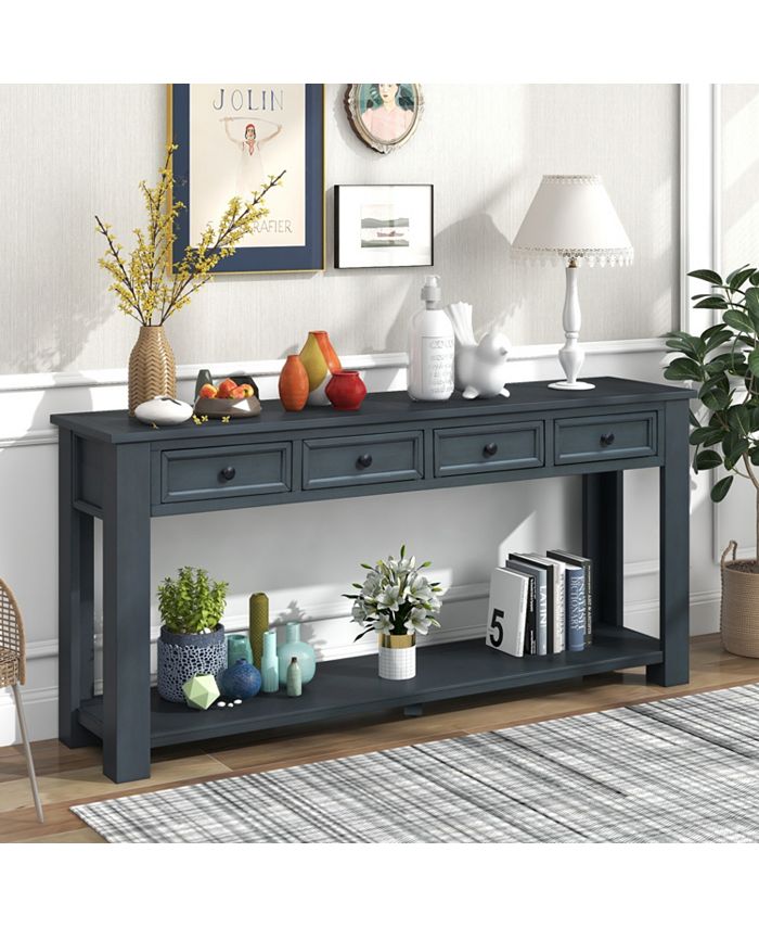 Simplie Fun Console Table/Sofa Table With Storage Drawers And Bottom ...