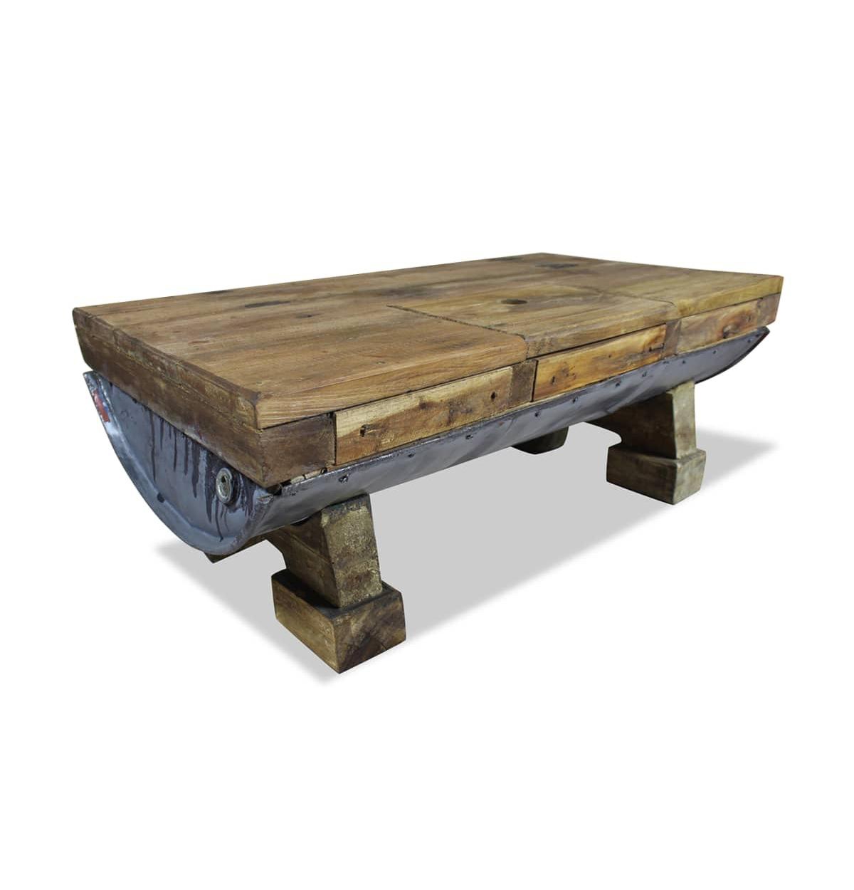 Click here for vidaXL Coffee Table Mixed Recycled Wood 35.4x19.7x... prices