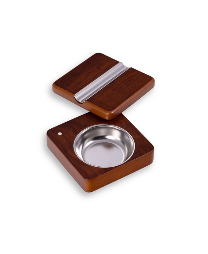 Bey-Berk Lacquered "Rosewood" Swivel Cigar Ashtray - Macy's