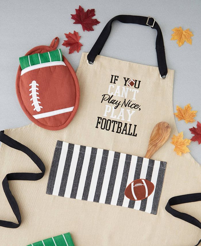 Design Imports Play Nice Or Play Football Apron - Macy's