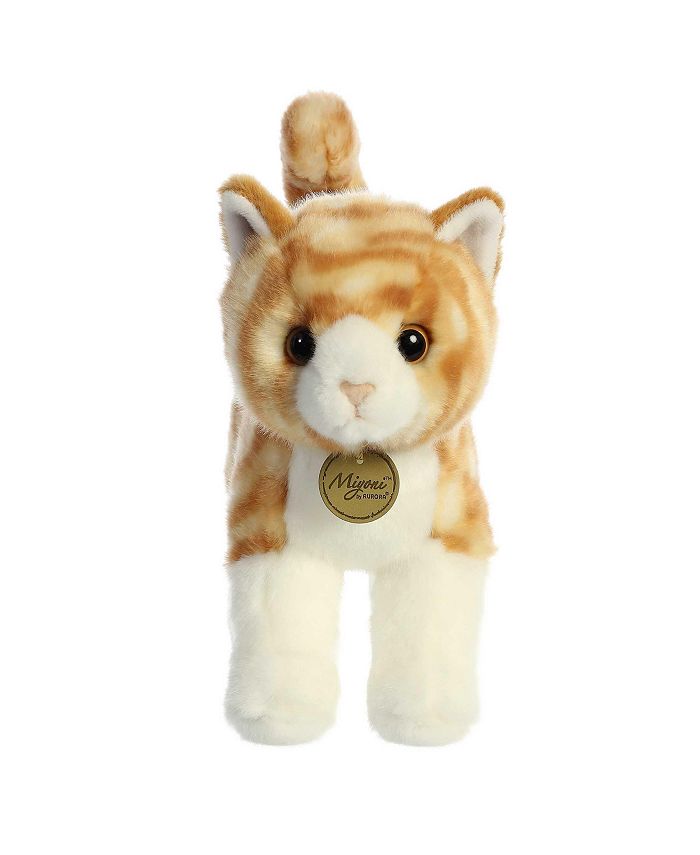 Aurora Medium Tabby Cat Miyoni Realistic Plush Toy Orange 10" - Macy's