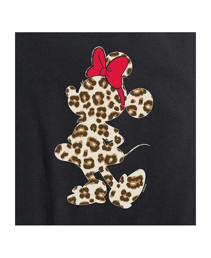 Hybrid Apparel Trendy Plus Size Minnie Mouse Cheetah Silhouette Graphic ...