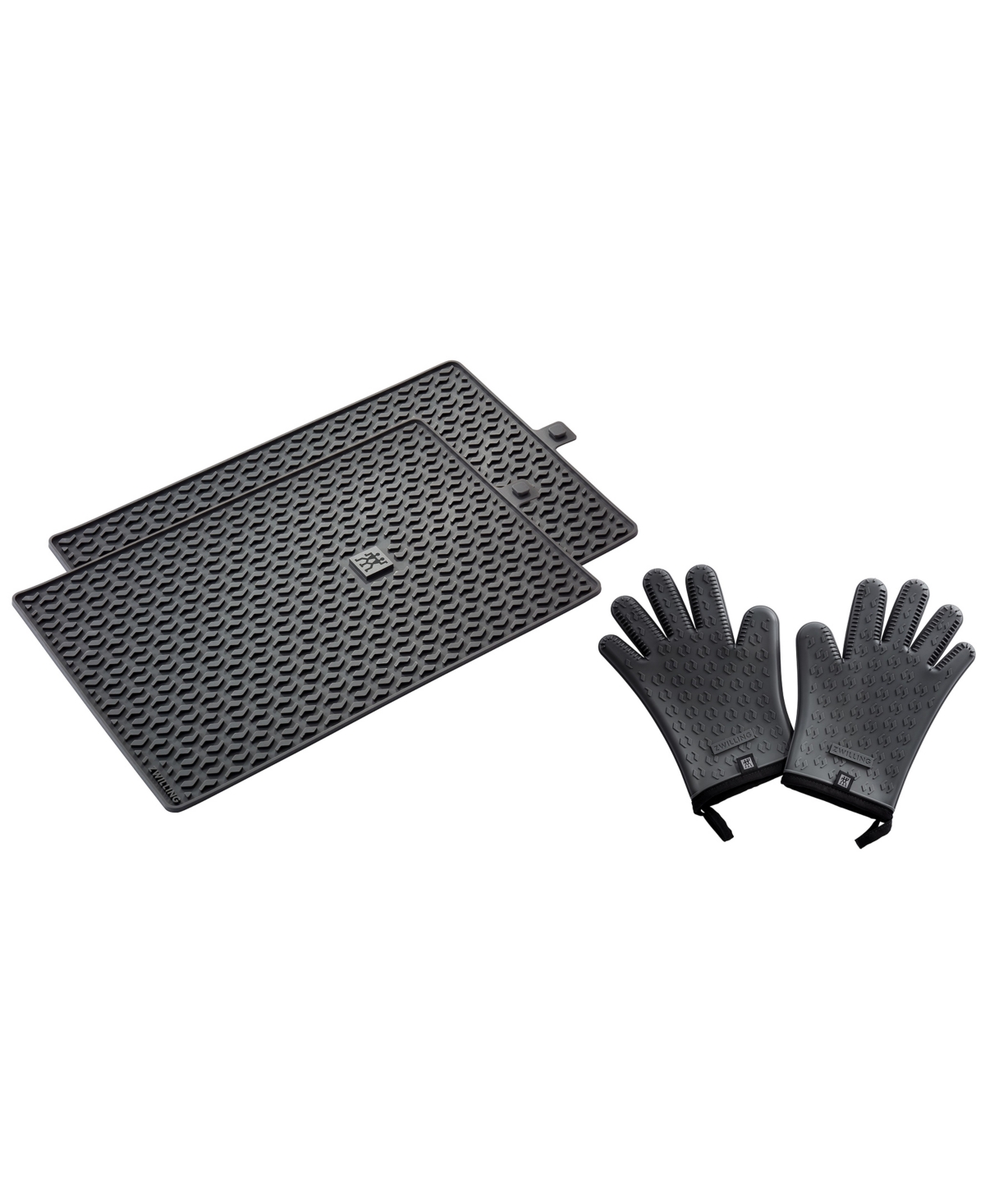 Click here for Zwilling Bbq 3pc Silicone Mat Gloves Set - Charcoa... prices