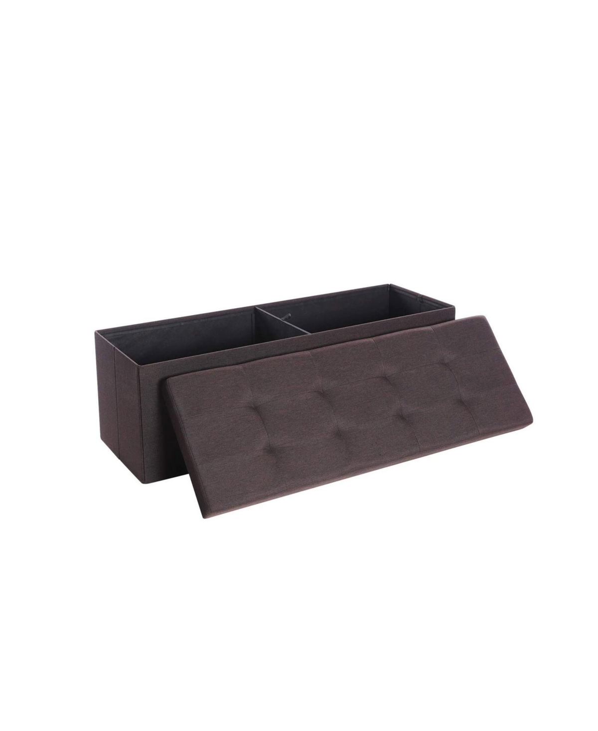 Click here for Folding Storage Ottoman Bench with Divider and Lid... prices