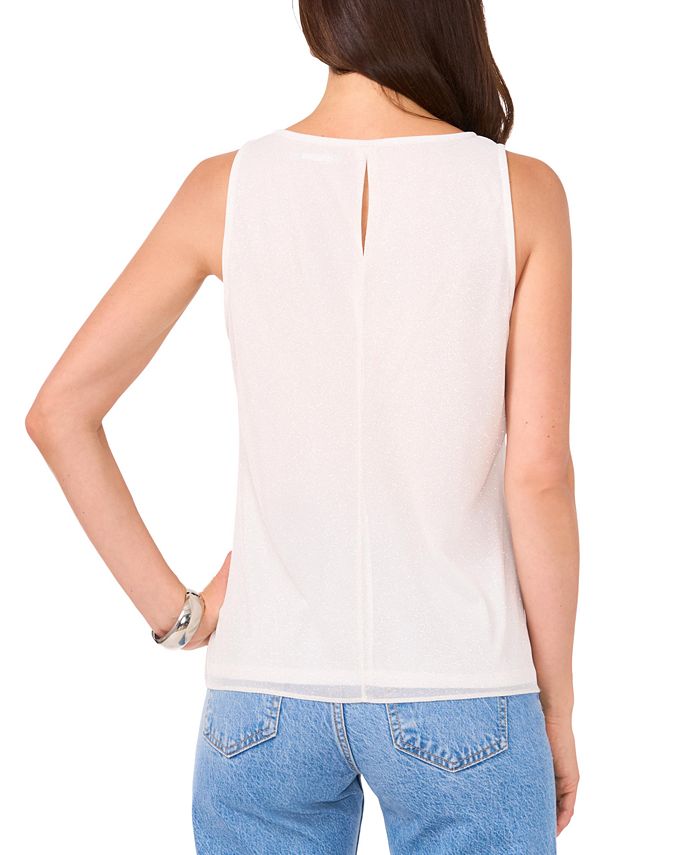 Vince Camuto Women's Crewneck Keyhole-Back Tank Top - Macy's