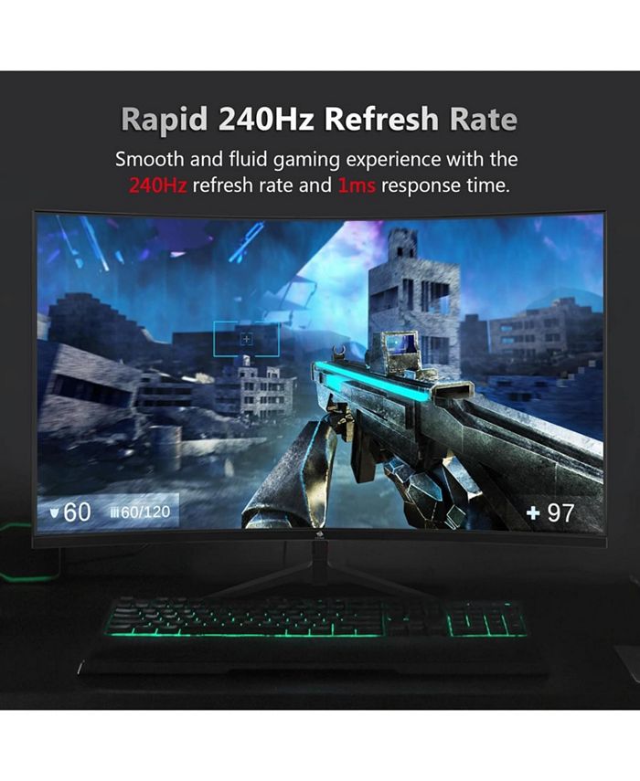 Z-EDGE 27 inch 1080P Full HD 240Hz 1ms Curved Gaming Monitor - Macy's