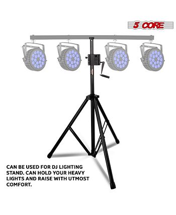 5 Core Speaker Stand Tripod Crank Up Height Adjustable Tall Heavy Duty DJ Light Floor Stands ...