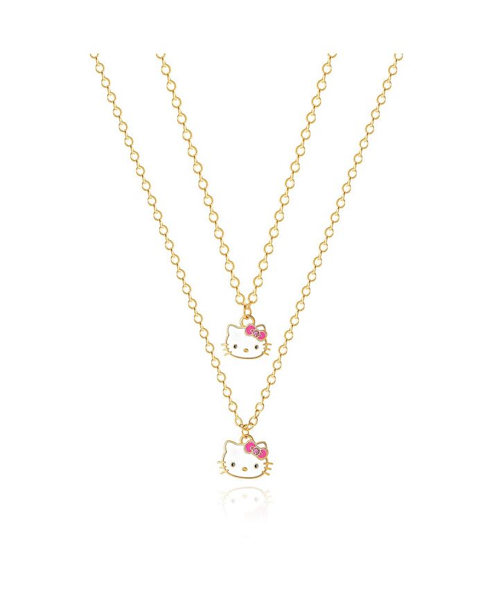 Hello Kitty Sanrio Duo Necklace Set – One Large, One Small - Macy's