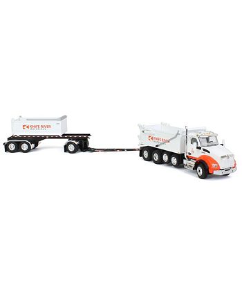 First Gear DCP 1/64 Kenworth T880 Dump w/ Dolly & Rogue Tandem Dump ...
