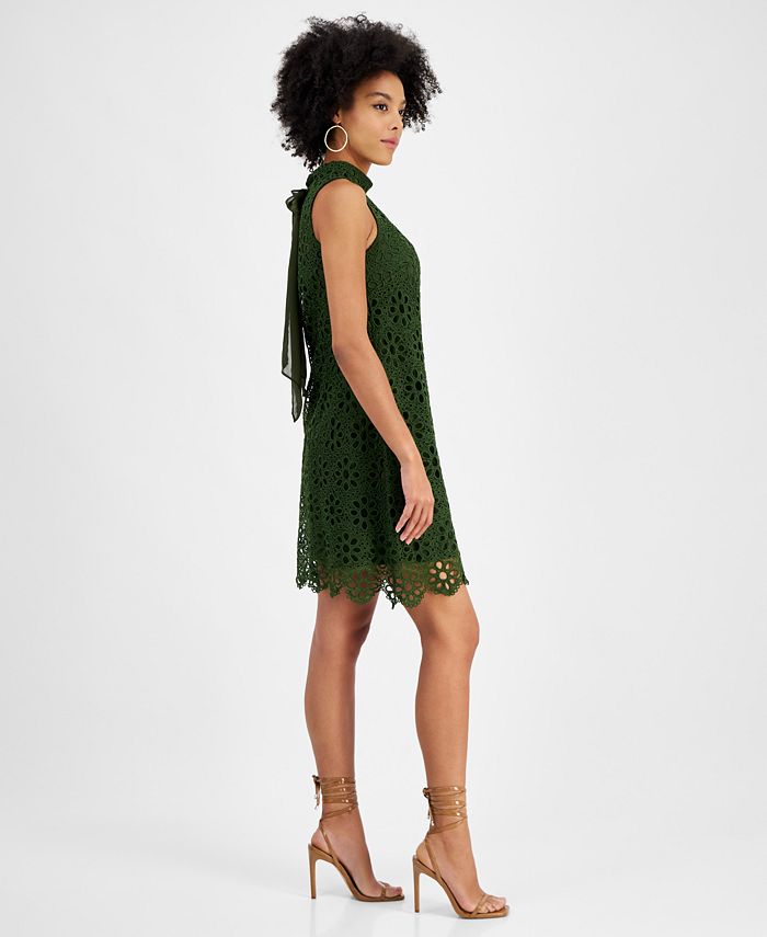Robbie Bee Plus Size Mock Neck Tie Back Sleeveless Dress Macys
