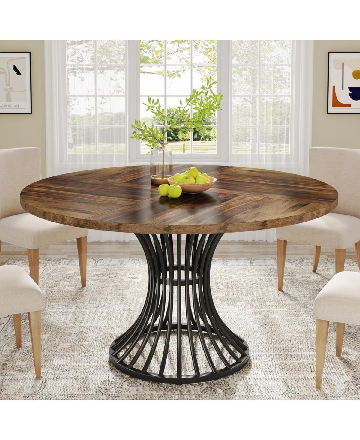 Click here for Tribesigns Round Dining Table for 4-6 People  47-I... prices
