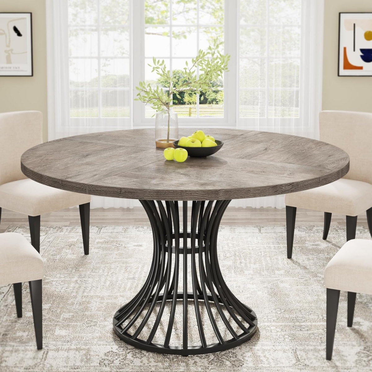 Click here for Tribesigns Round Dining Table for 4-6 People  47-I... prices