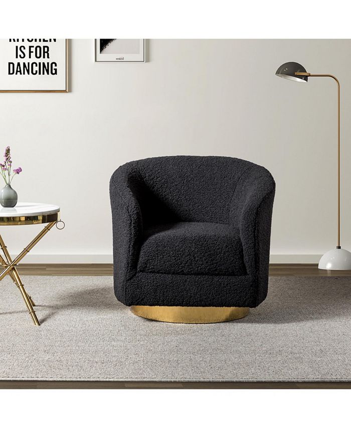 Hulala Home loyd Contemporary and Classic Accent Chair Comfy Barrel ...