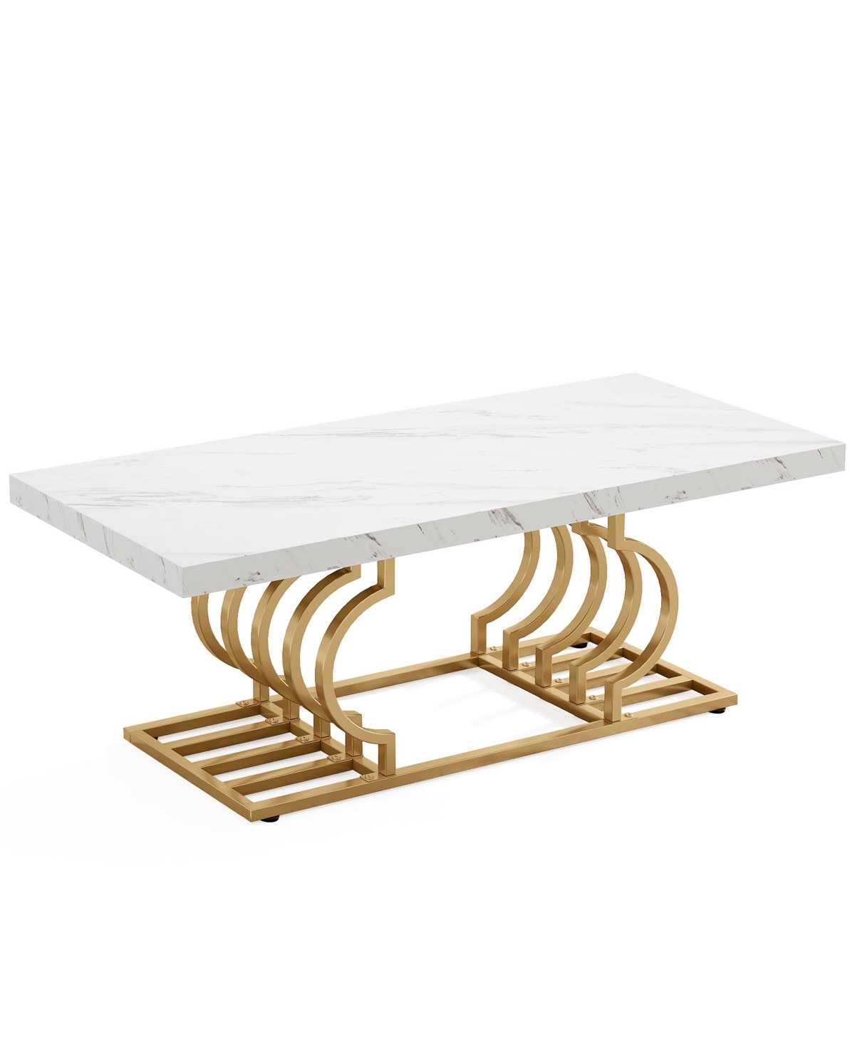 Click here for Tribesigns Modern Coffee Table  47 Inch Faux Marbl... prices