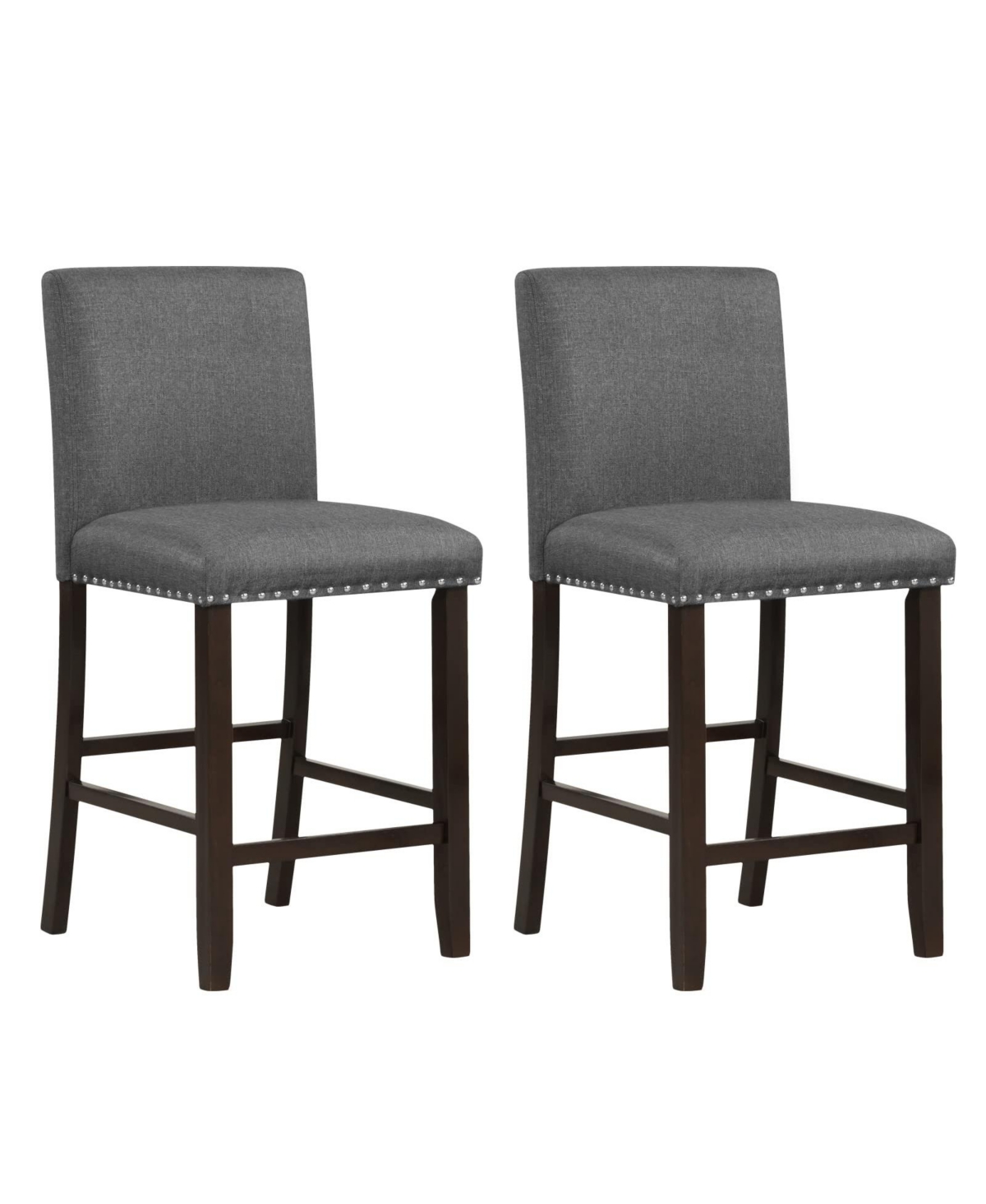 Click here for Sugift Set of 2 Bar Stools with Back for Kitchen I... prices