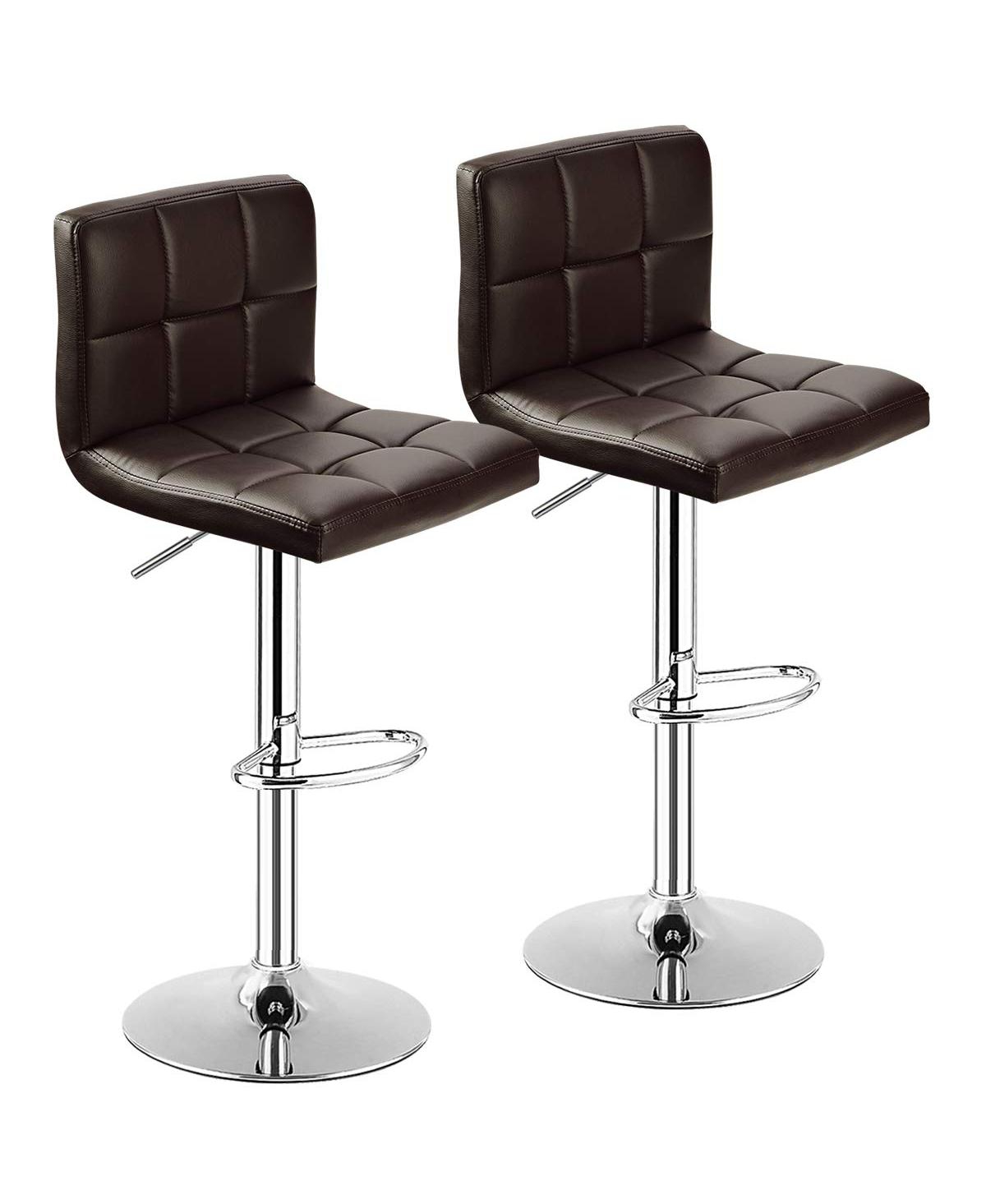 Click here for Sugift Set of 2 Square Swivel Adjustable Bar Stool... prices