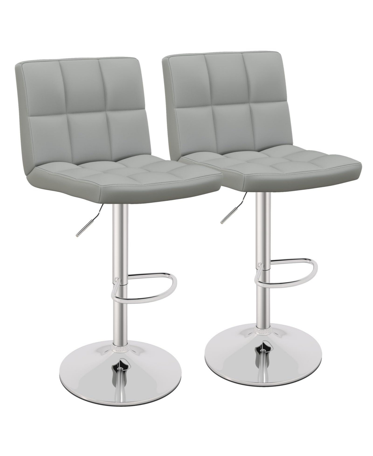 Click here for Sugift Set of 2 Square Swivel Adjustable Bar Stool... prices