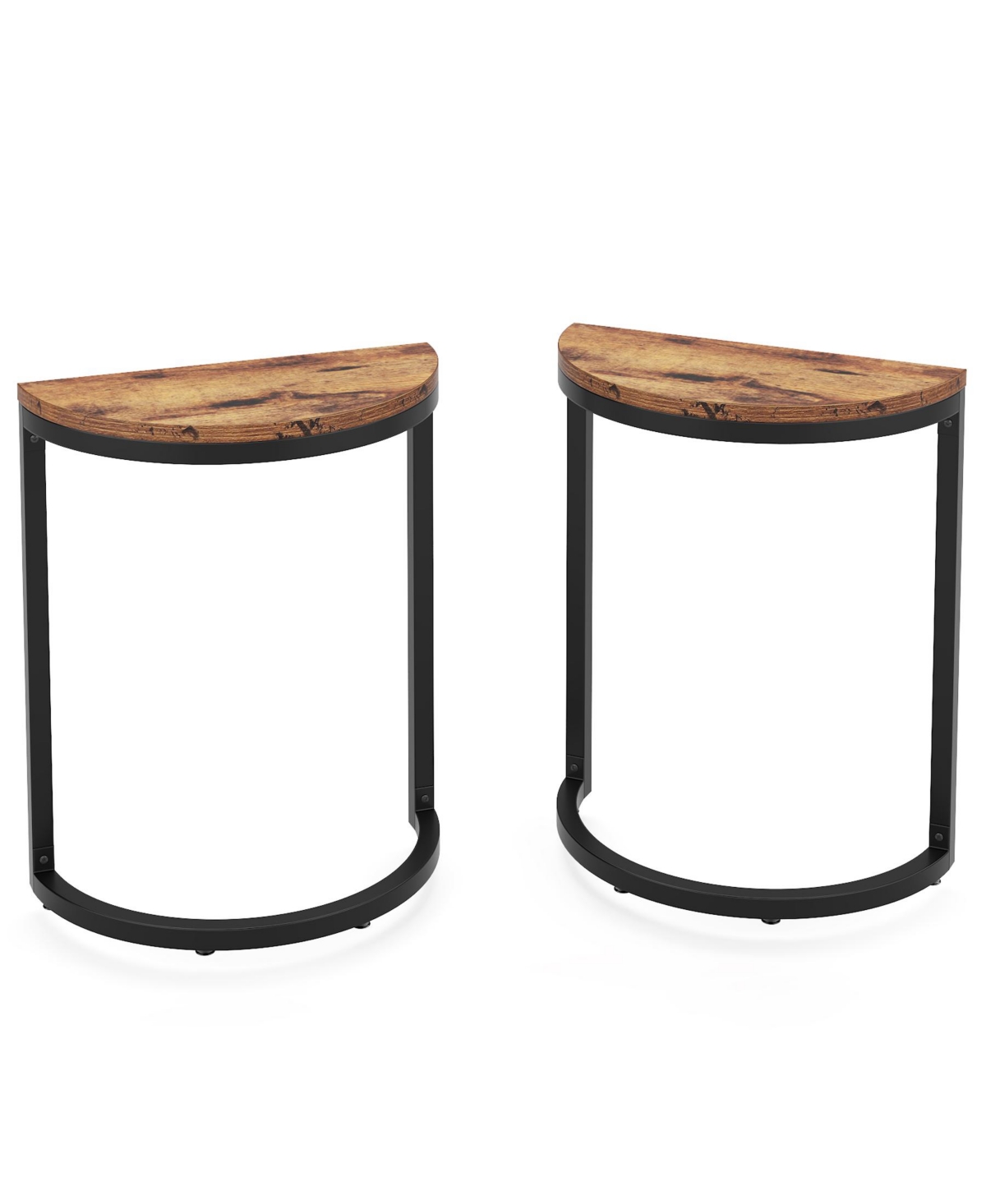 Click here for Tribesigns End Table Semi Circle Set of 2  Small H... prices
