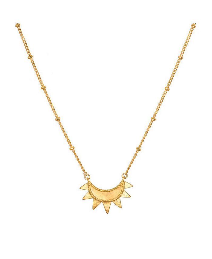Satya Jewelry Emergence Gold Sunburst Necklace - Macy's