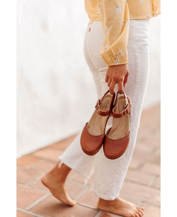 Clarks Paizlee Bay Clog-Style Block Heel Platform Shoes - Macy's