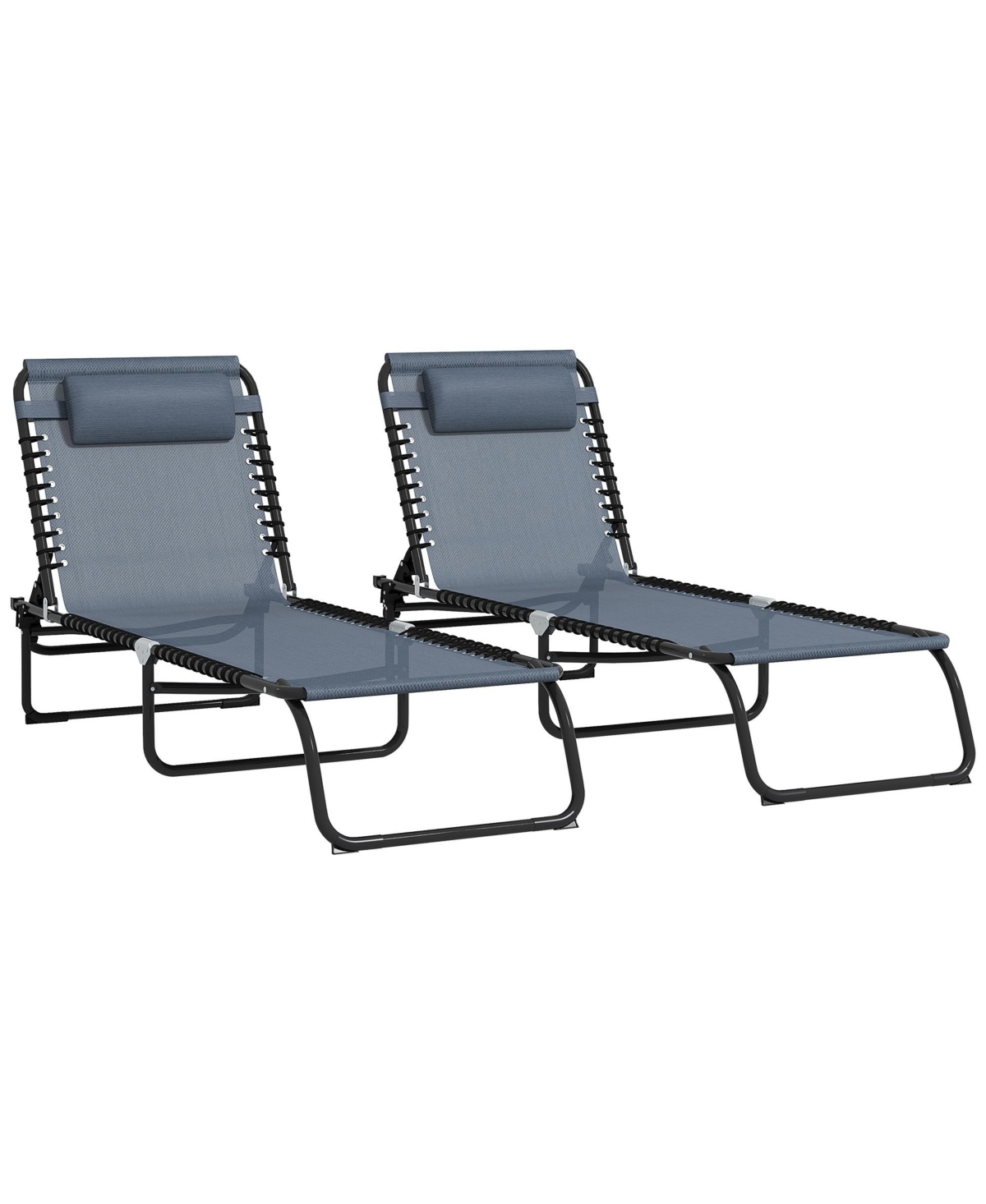 Click here for Outsunny 2 Chaise Lounge Pool Chairs  Folding  Rec... prices