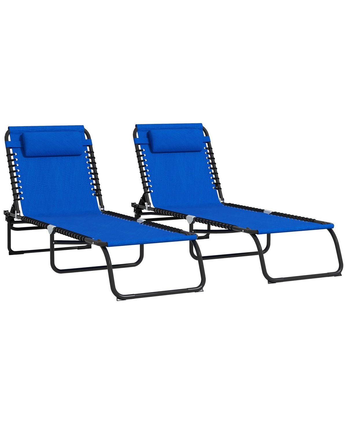 Click here for Outsunny 2 Chaise Lounge Pool Chairs  Folding  Rec... prices