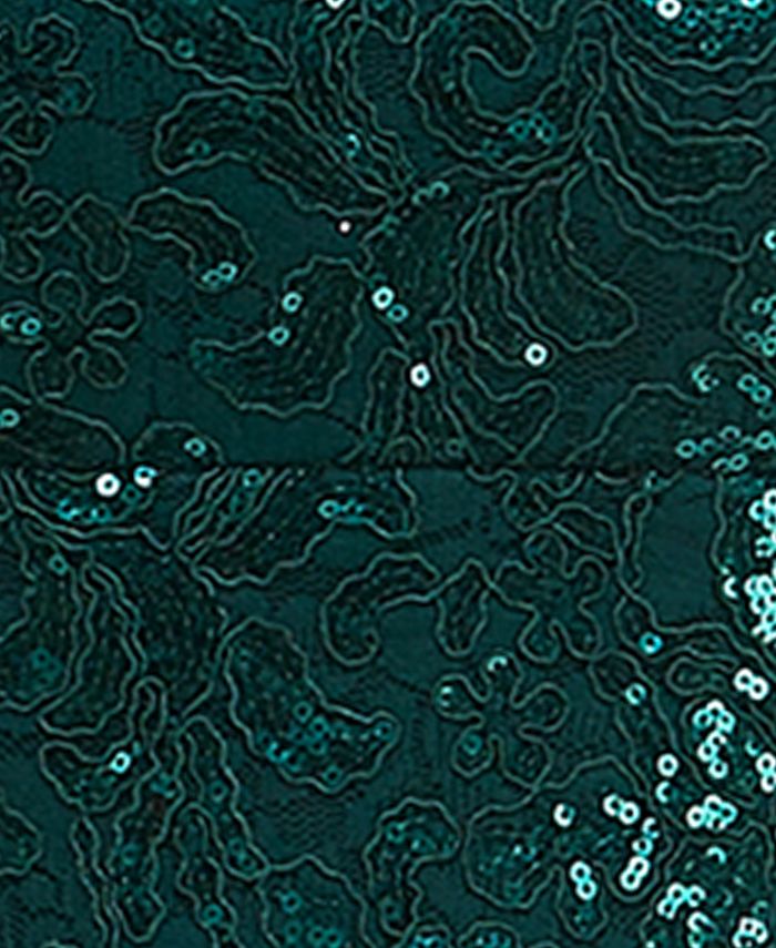 Emerald Sundae Juniors' Sequin Lace Sleeveless Fit & Flare Dress - Macy's