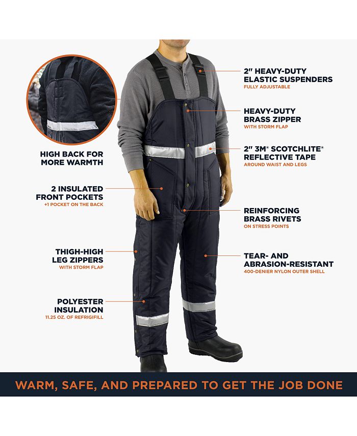 RefrigiWear Men's Iron-Tuff Enhanced Visibility Reflective Insulated ...