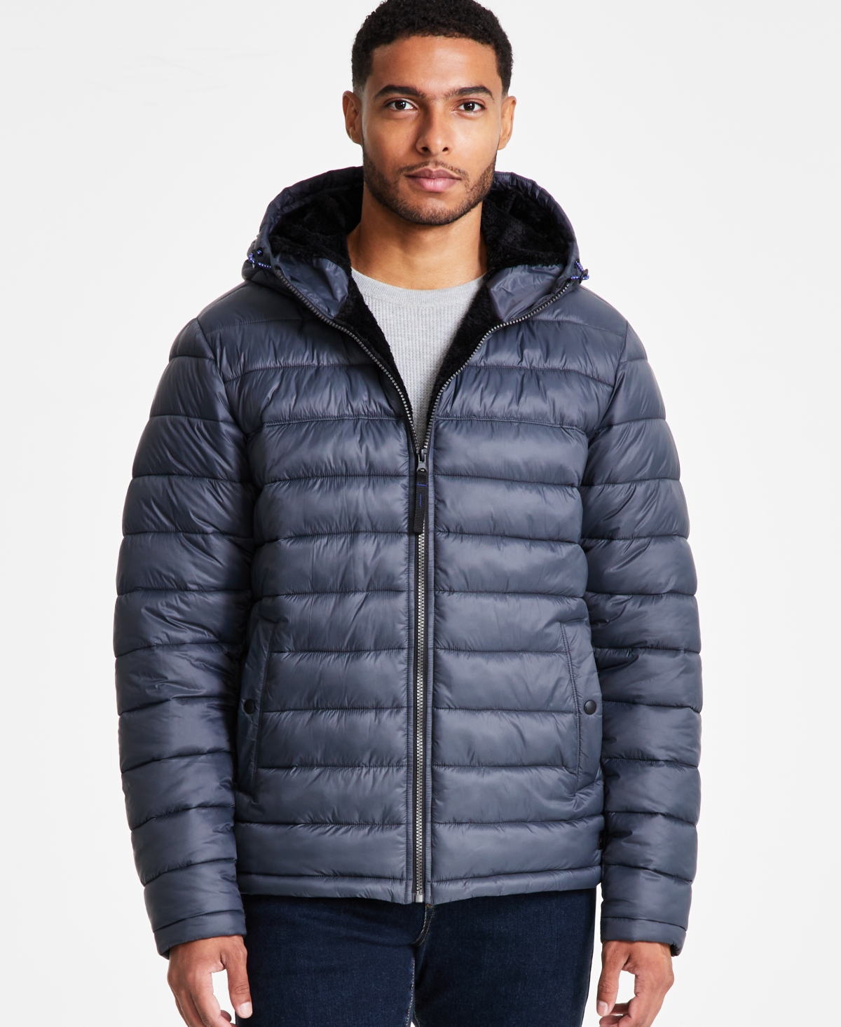 Click here for Hawke & Co. Mens Sherpa Lined Hooded Puffer Jacket... prices