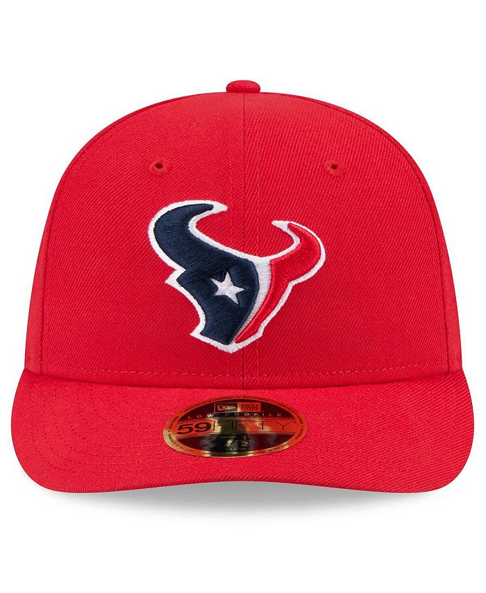 New Era Men's Red Houston Texans Omaha Low Profile 59FIFTY Fitted Hat ...