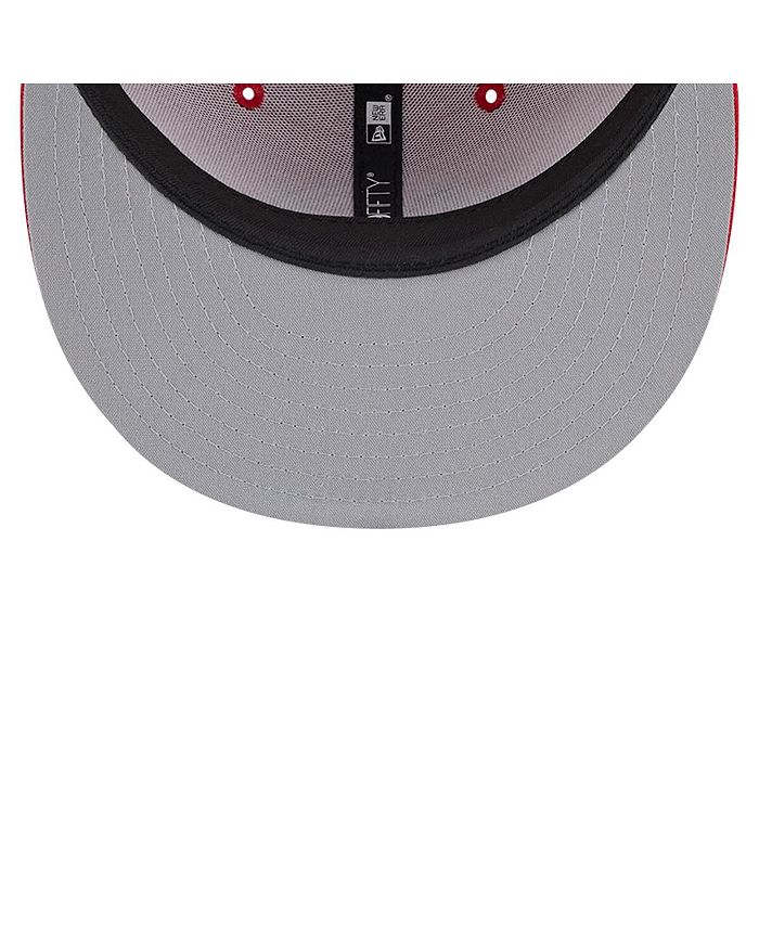 New Era Men's Red Atlanta Hawks Evergreen Meshback 9FIFTY Snapback Hat ...