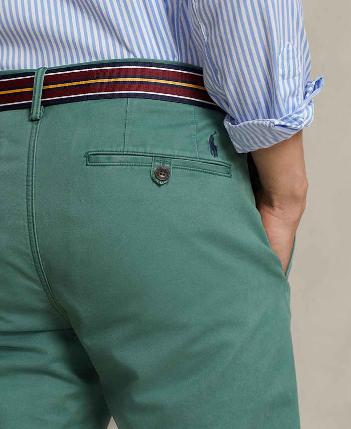 Polo Ralph Lauren Men's Straight-Fit Washed Stretch Chino Pants - Macy's