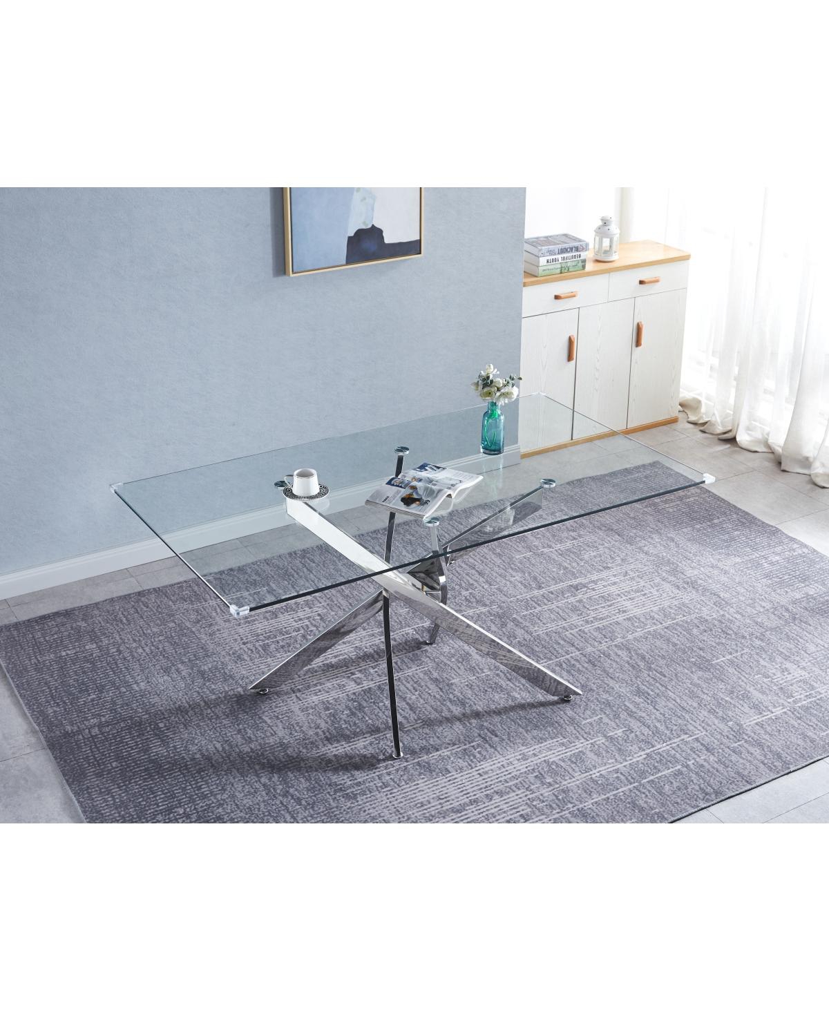 Click here for Streamdale Furniture Rectangular Tempered Glass Di... prices