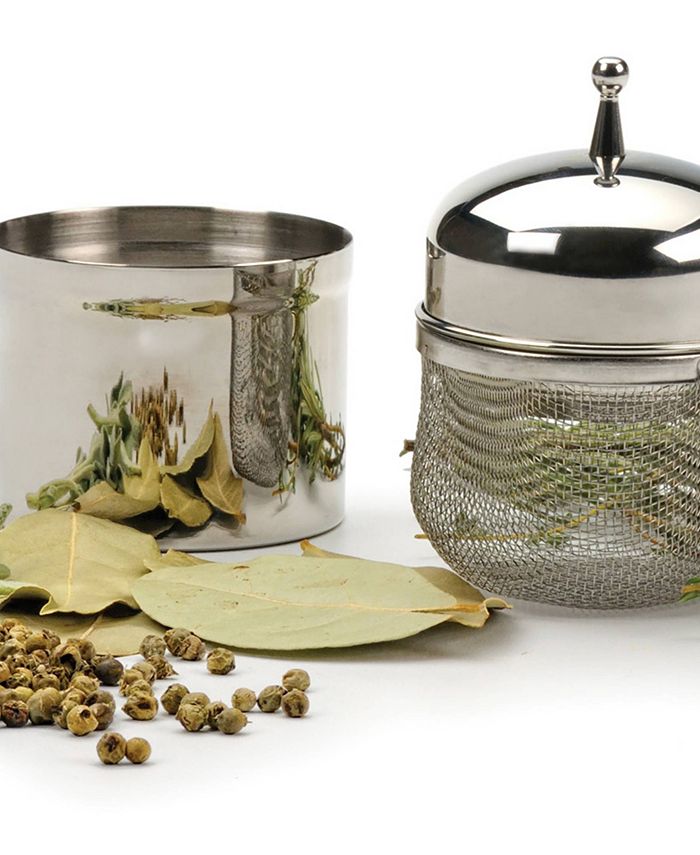 RSVP International Stainless Steel 3" x 3" x 4" Floating Spice Ball ...