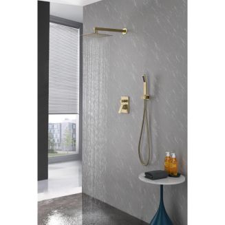 Simplie Fun 10 Inch Shower Head Bathroom Luxury Rain Mixer Shower ...