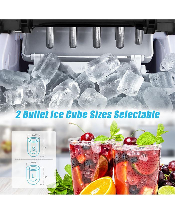 Costway Ice Maker Machine Countertop 33 LBS/24 H Ice Cube Maker w ...
