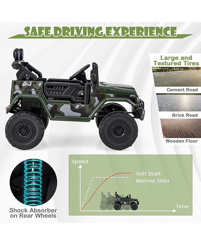 Slickblue 12V 7Ah Licensed Toyota FJ Cruiser Electric Car with Remote ...