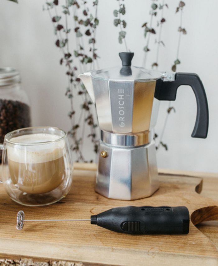 GROSCHE Milano Cafe Bliss: Moka Pot Frother Duo - Macy's
