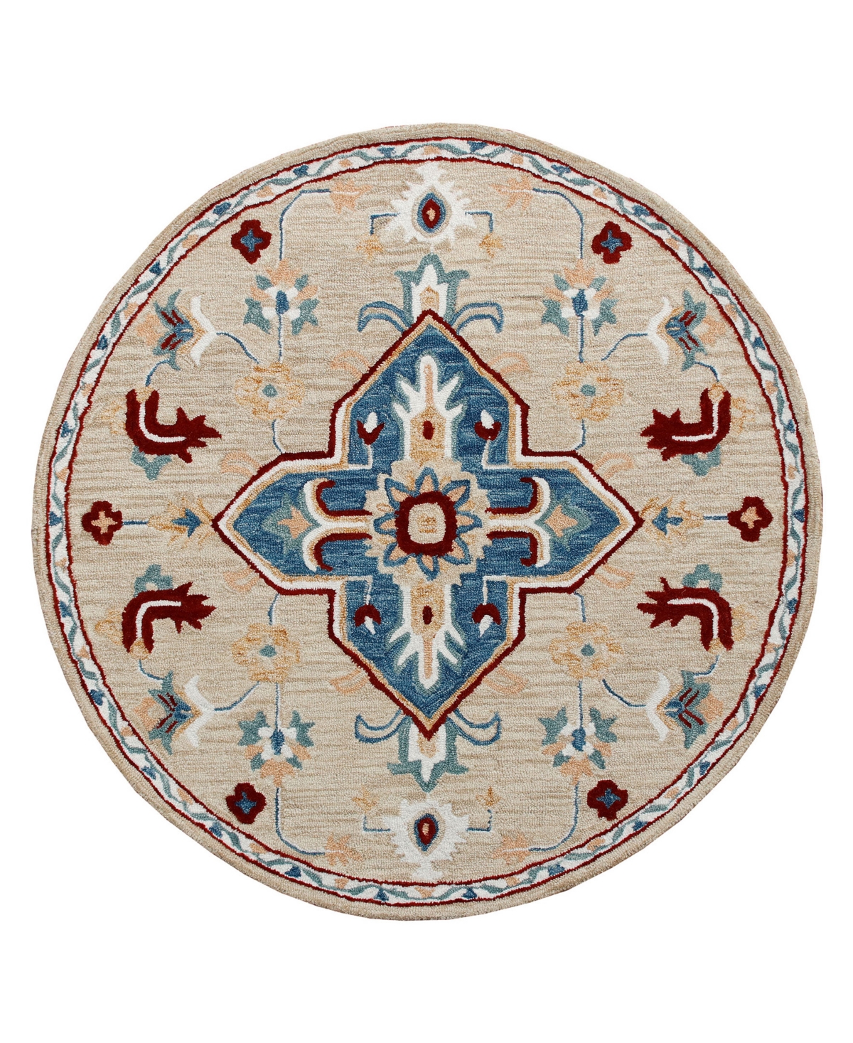 Click here for Closeout! Lr Home Rochelle Rug-131 410x410 Round A... prices