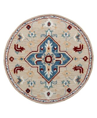 CLOSEOUT! LR Home Rochelle RUG-131 4'10 Round Area Rug - Macy's