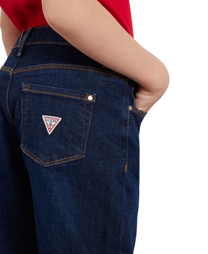 GUESS Big Girls Denim 5 Pocket Straight Jeans - Macy's