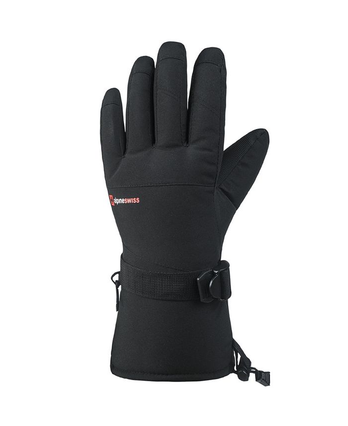 Alpine Swiss Mens Waterproof Ski Gloves Snowboarding 3M Thinsulate ...