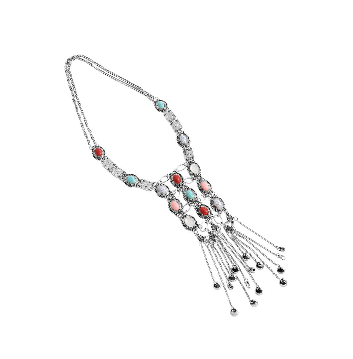 Click here for Sohi Womens Regal Statement Necklace - Silver prices
