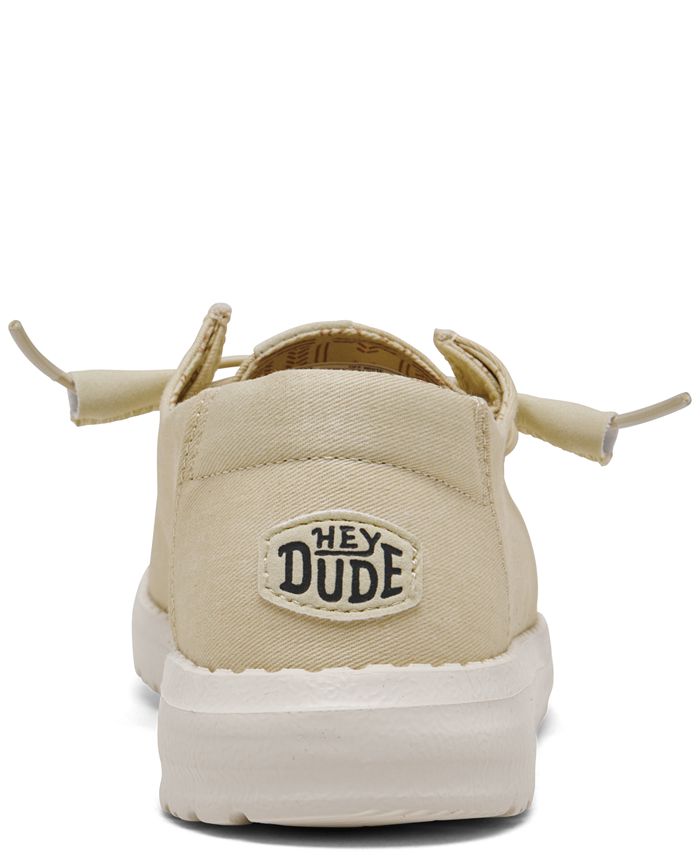 Hey Dude Women's Wendy Canvas Casual Moccasin Sneakers from Finish Line ...