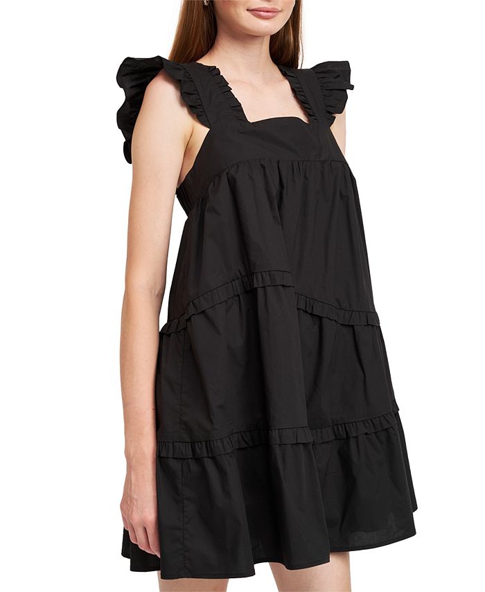 En Saison Women's Byblos Tiered Mini Dress - Macy's